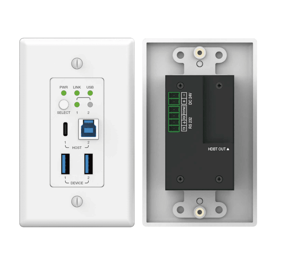 New USB C HDMI Wallplate Extender