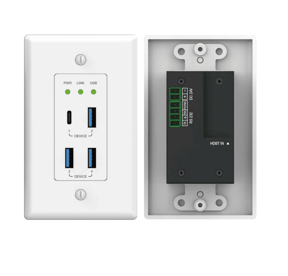 New USB C HDMI Wallplate Extender