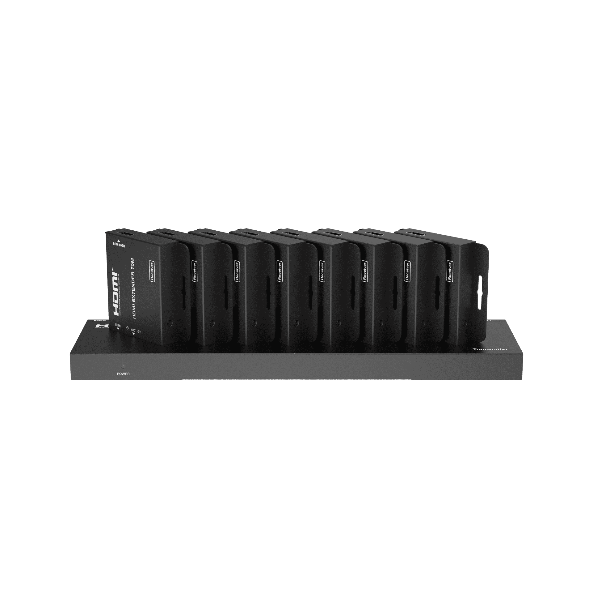 4K30Hz 1080P HDMI Splitter Extender 1x8 over Single Ethernet Cable up ...